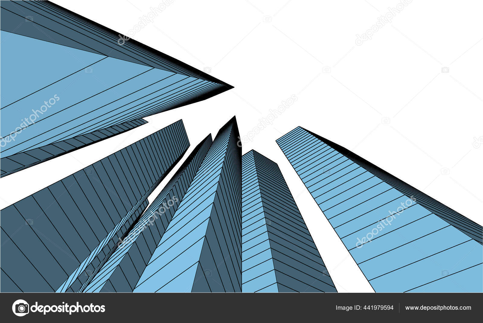 Abstract Drawing Lines Architectural Art Concept Minimal Geometrical ...