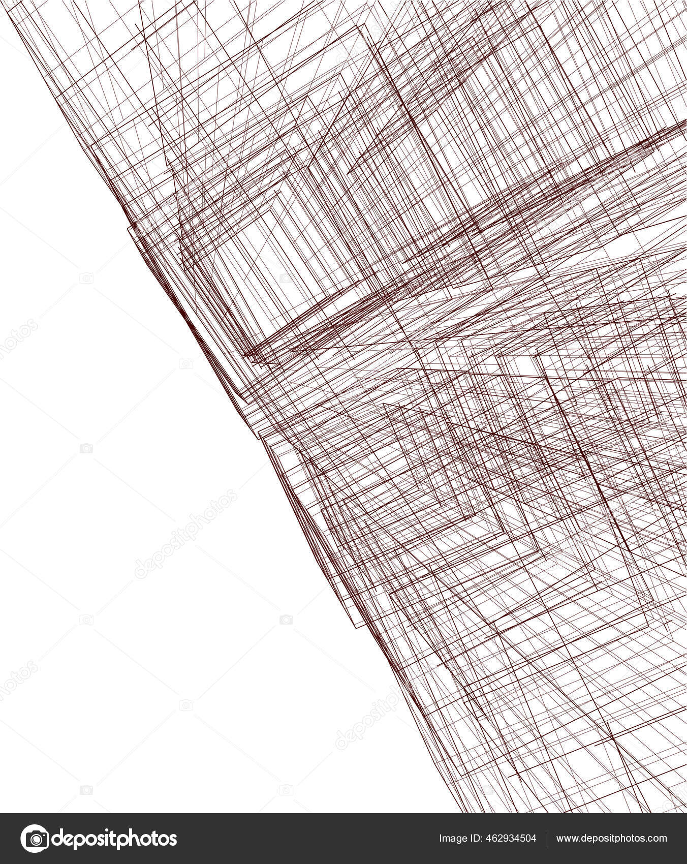 Arte Arquitectónico Forrado Fondo Pantalla Digital Vector de stock ...