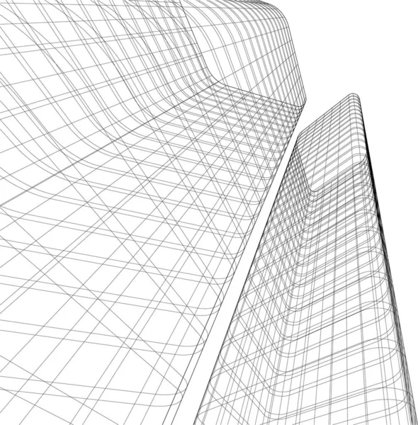 Lined Architectural Wallpaper Digital Background Stock Vector by ...