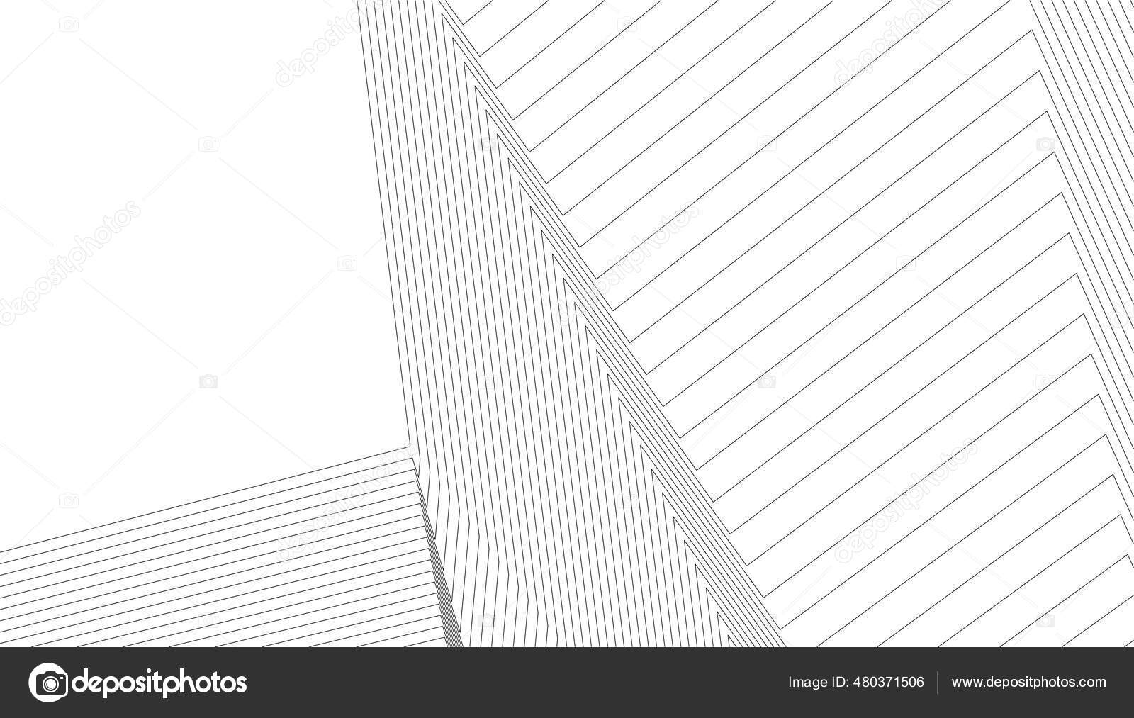 Arte Arquitectónico Forrado Fondo Pantalla Digital Vector de stock ...