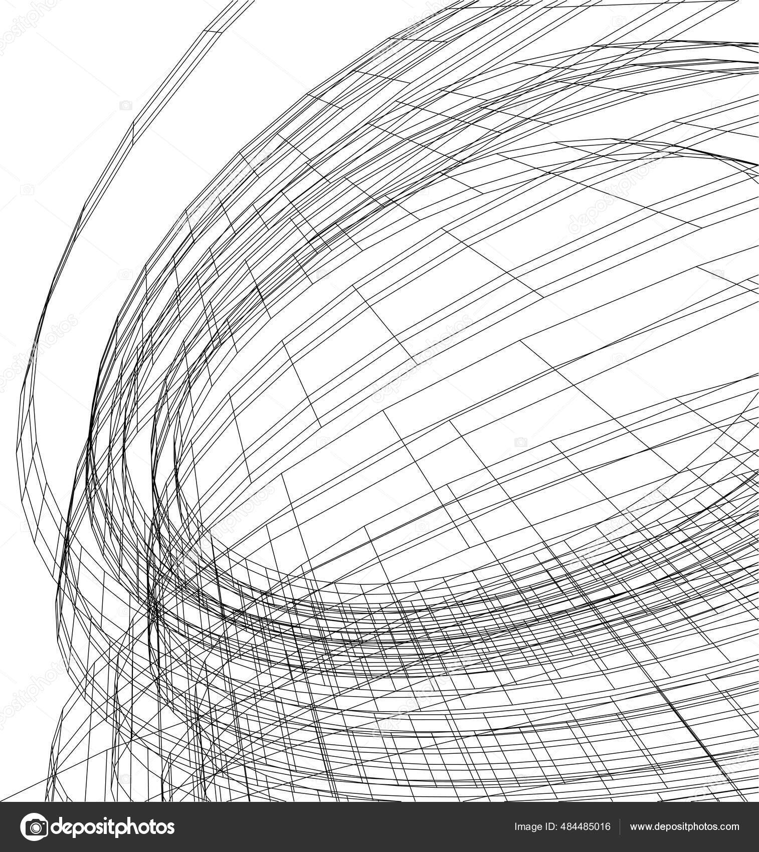 Arte Abstracto Forrado Fondo Pantalla Digital Vector de stock ...