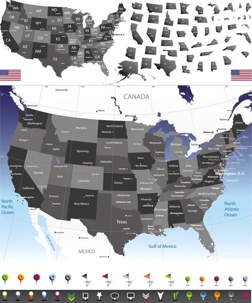 States map Stock Vectors, Royalty Free States map Illustrations ...