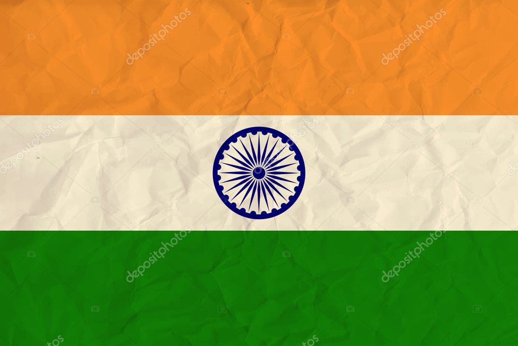 Bandera de papel India Vector de stock por ©Kolonorf 103227688