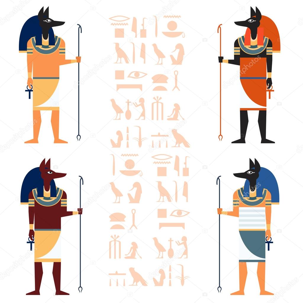 Set of Anubis — Stock Vector © Kolonorf #108046340