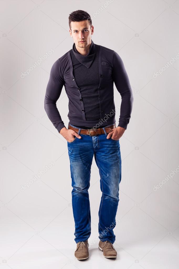 Man posing in studio Stock Photo by ©Geribody 56141231