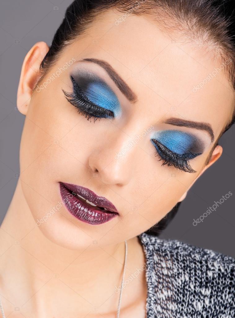 Woman with beautiful makeup Stock Photo by ©Geribody 94834974