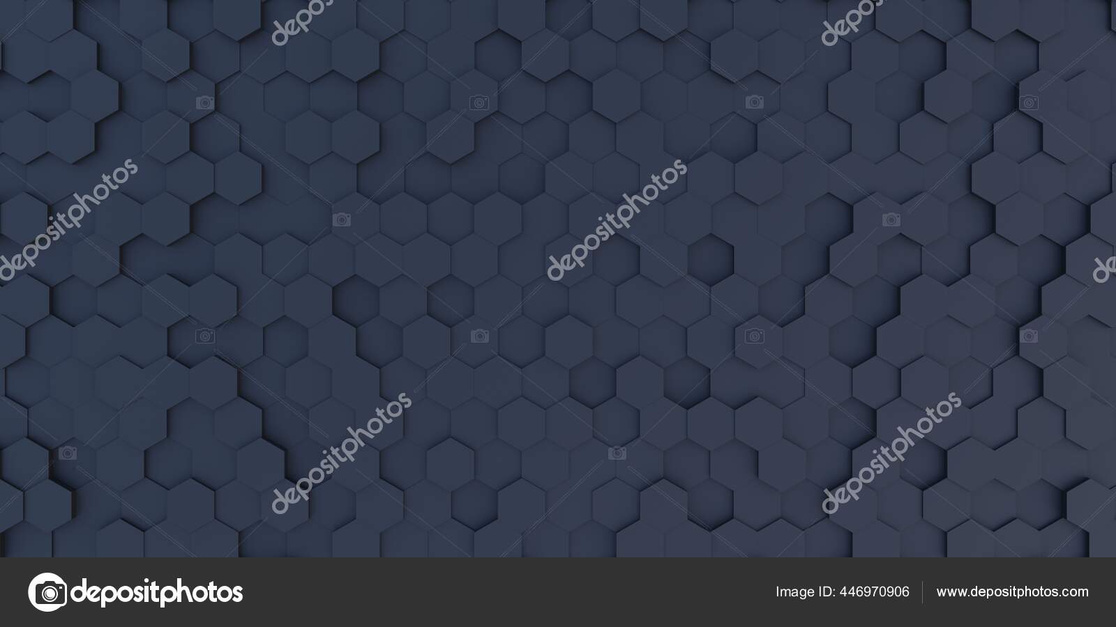 Illustration Abstract Black Hexagonal Background Hexagon Shape Wallpaper Stock Photo by ...
