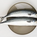 Two Mackerel White Plate Knife Fork Stock Photo by ©YAYImages 262609790