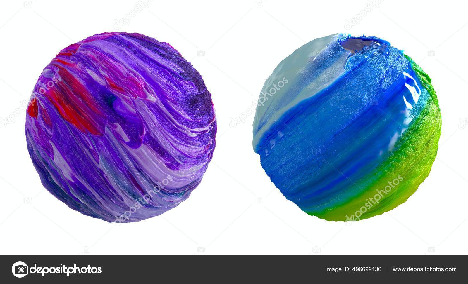 Planetary Model Planet Isolated White Background High Resolution Highly ...