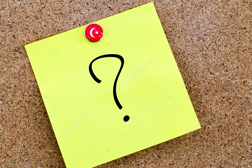 Question mark over yellow paper note — Stock Photo © stanciuc1 #116802384