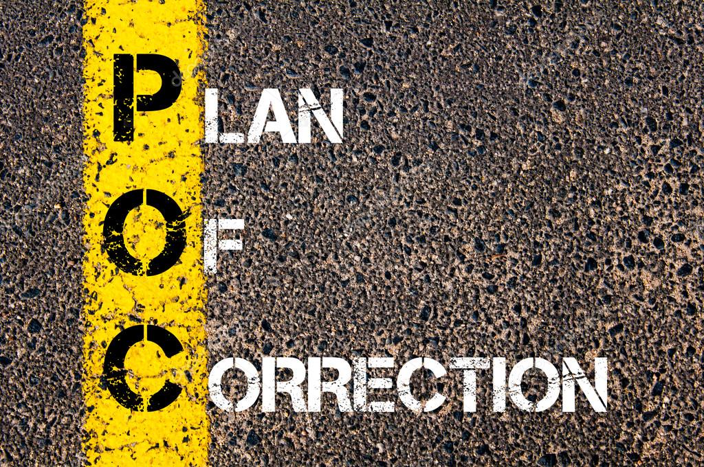 Business Acronym POC as PLAN OF CORRECTION — Stock Photo © stanciuc1 ...