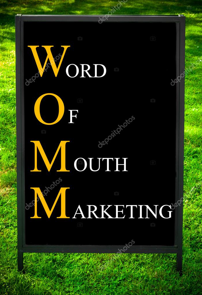 Business Acronym WOMM as WORD OF MOUTH MARKETING Stock Photo by ...