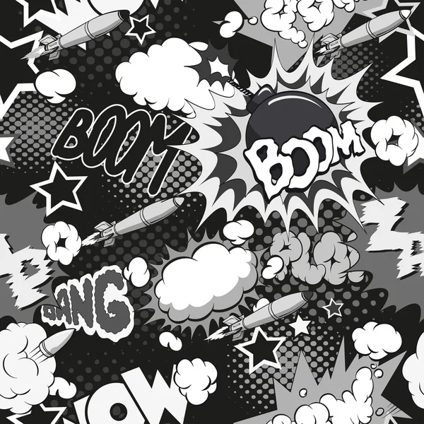 Comic book explosion pattern, Stock Vector Image by ©Roman84 #54352343