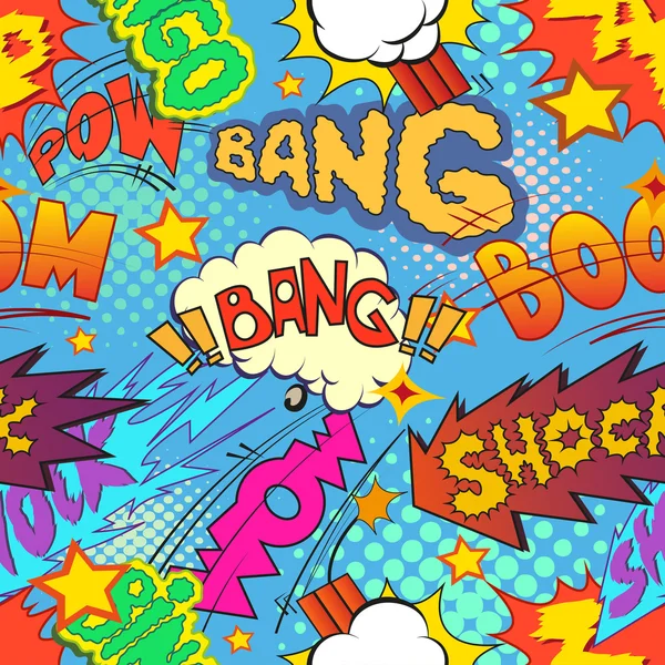 Comic book explosion pattern, Stock Vector Image by ©Roman84 #54352343