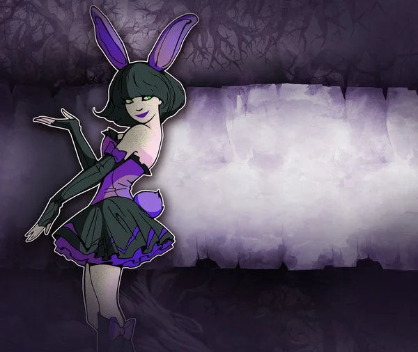 Girl in bunny costume — Stock Photo © A_Petruk #71070037