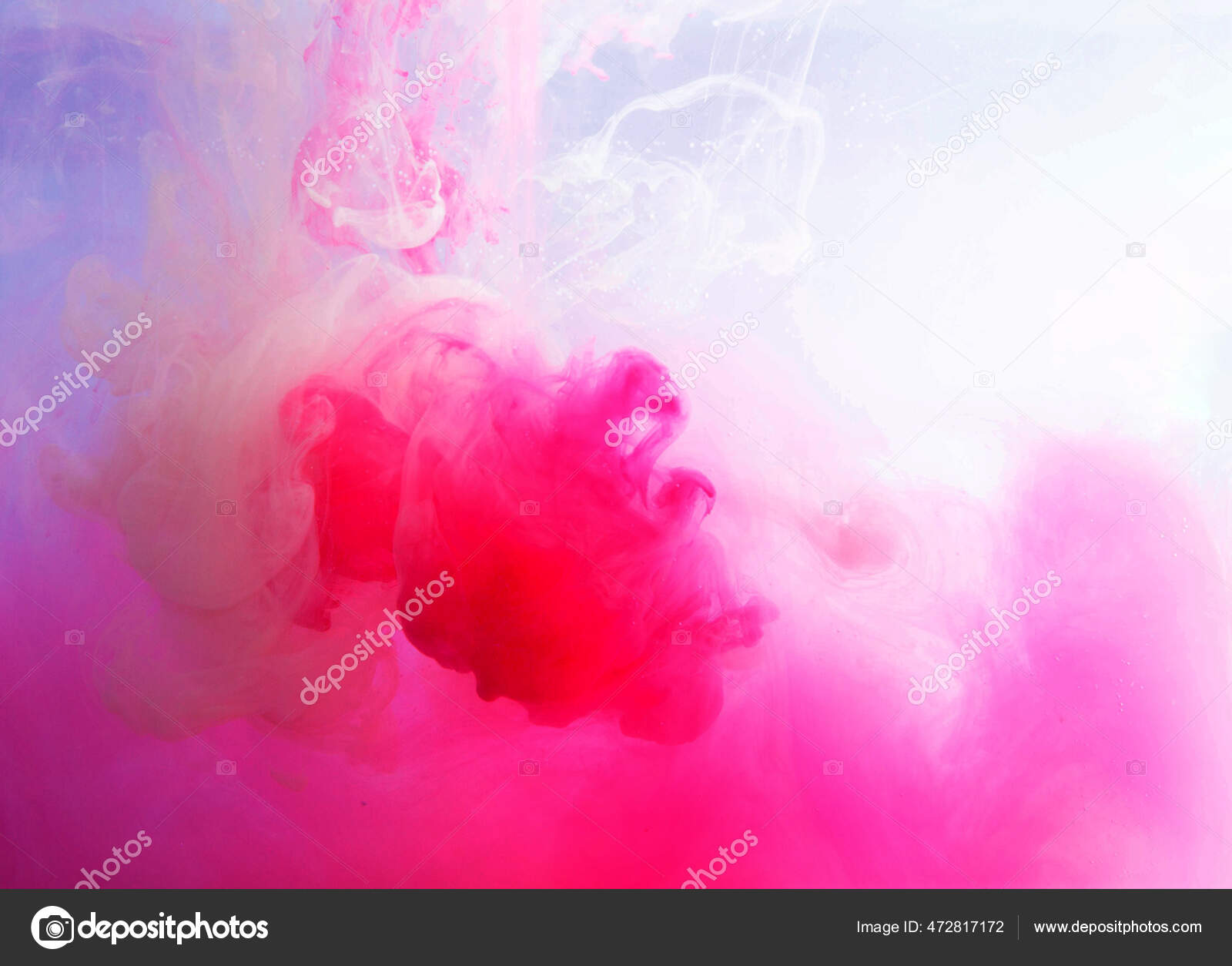 Motion Color Drop Water Ink Swirling Colorful Ink Abstraction Fancy ...