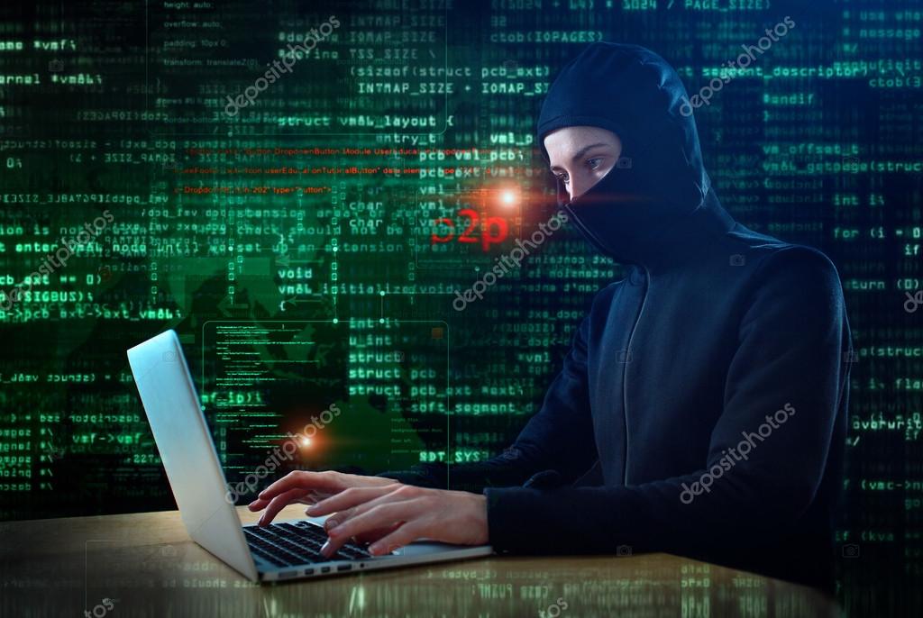 Hacker work view — Stock Photo © ooGleb #106780406