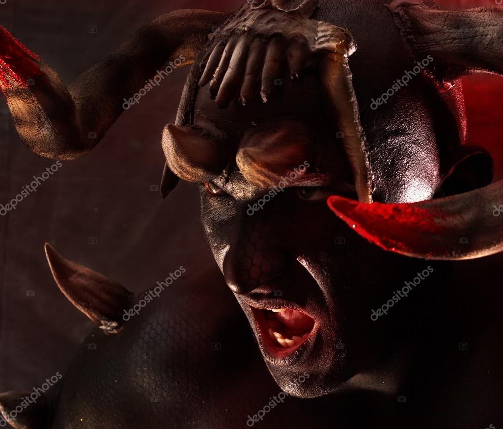Devil face Stock Photo by ©ooGleb 70404811