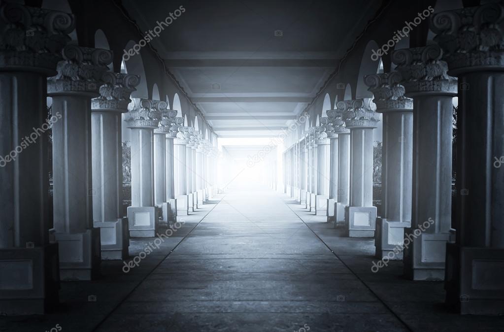 Corridor with columns Stock Photo by ©ooGleb 96263414
