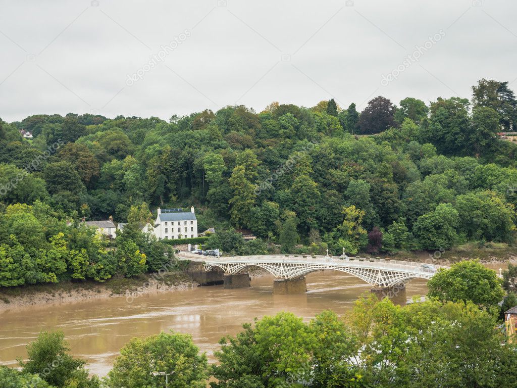 The bridge crossing the river Wye Stock Photo by ©Dolfilms 53832447