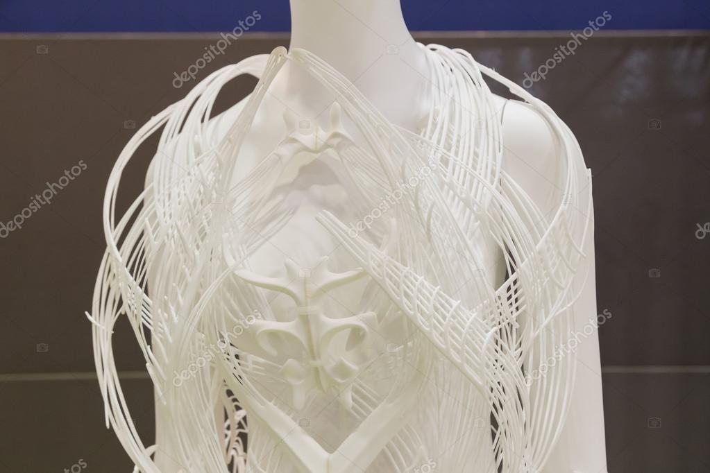 Wearable 3d printed object at Technology Hub in Milan, Italy – Stock ...