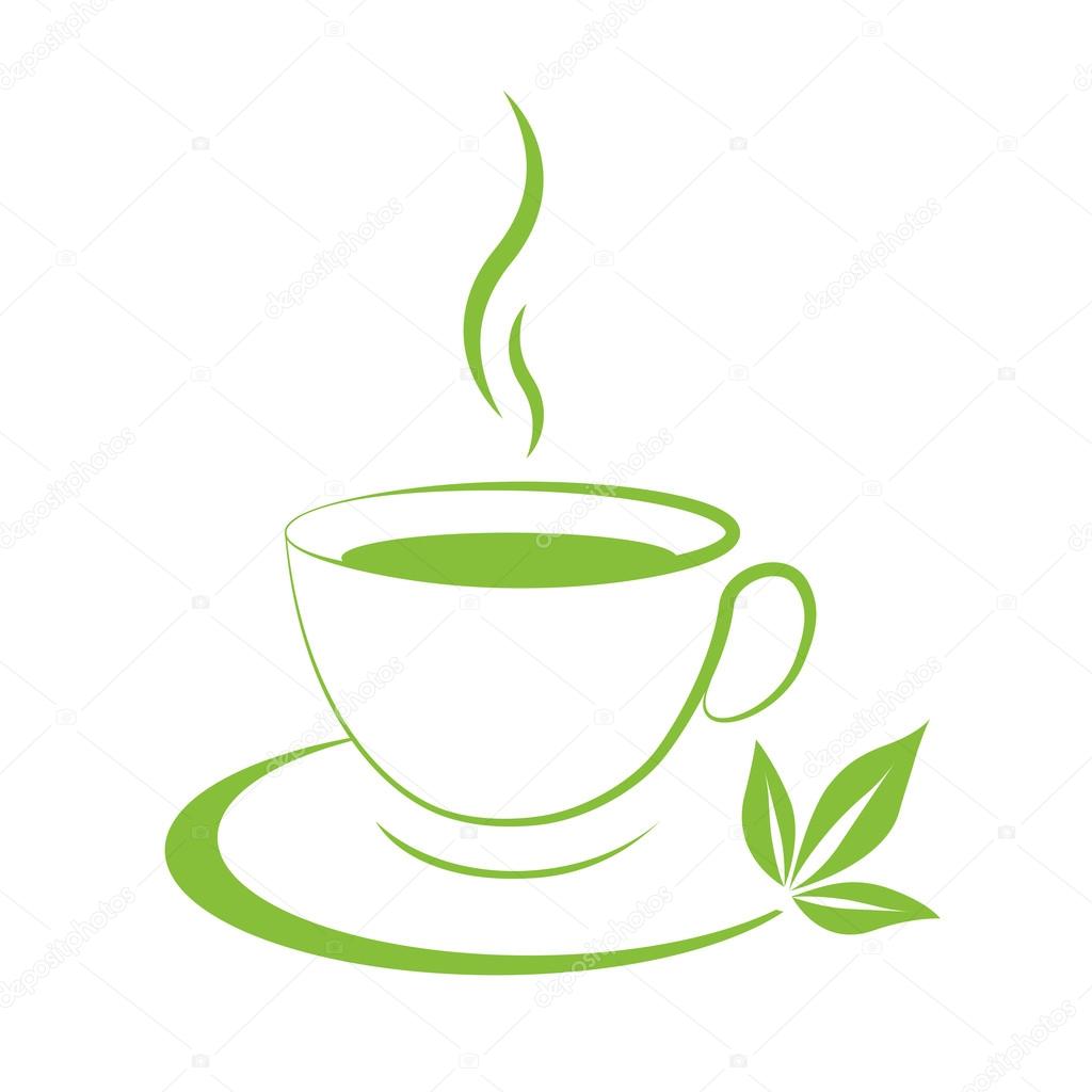 Green Tea Cup Vector