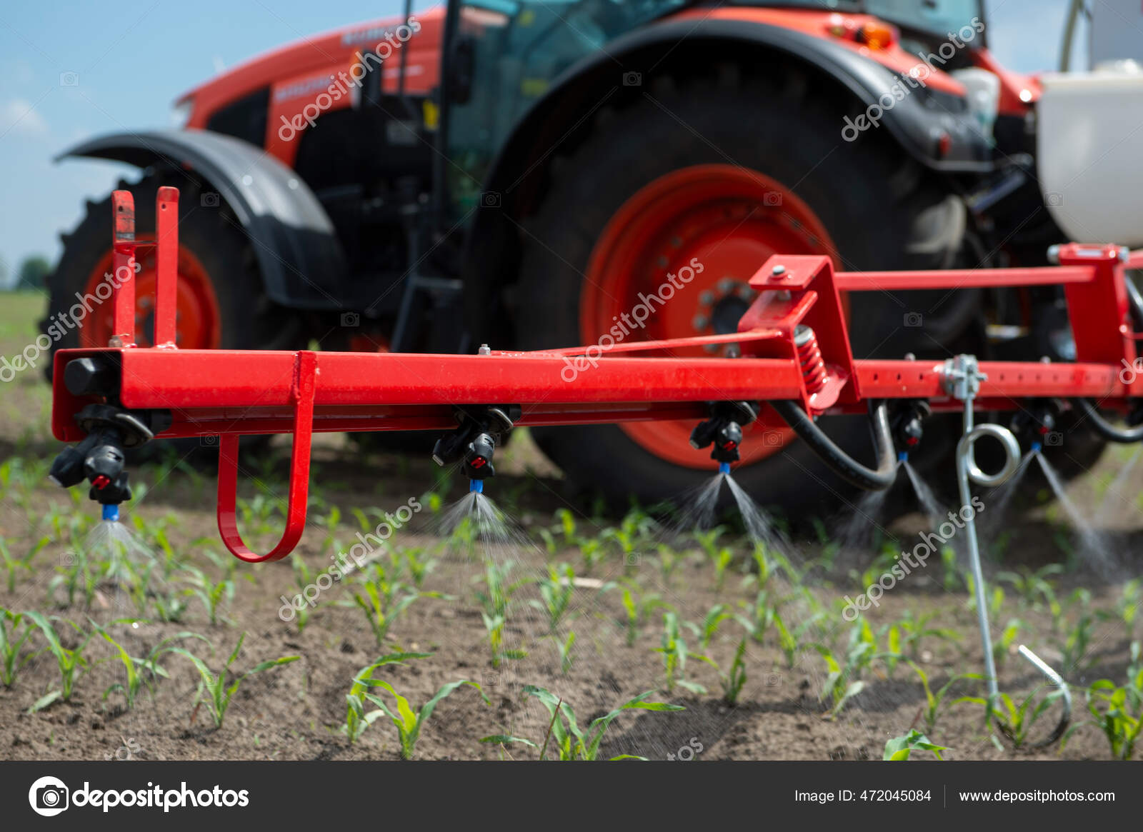 Tractor Spray Fertilize Field Insecticide Herbicide Chemicals ...