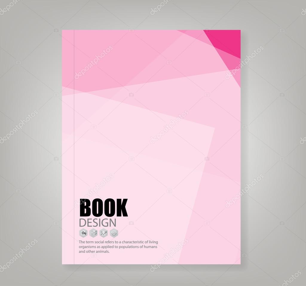 Cover report pink abstract background, vector illustration Stock Vector ...