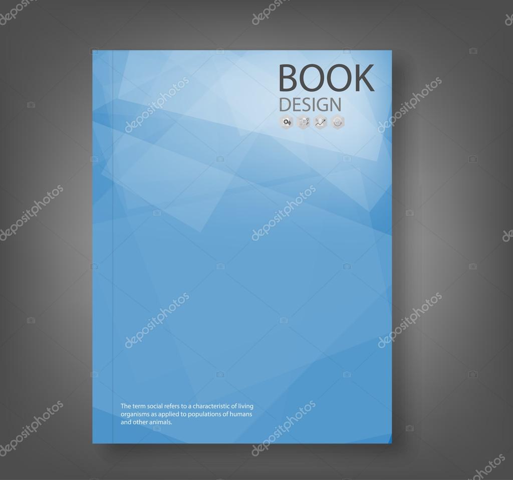 Cover report blue abstract background illustration — Stock Photo ...