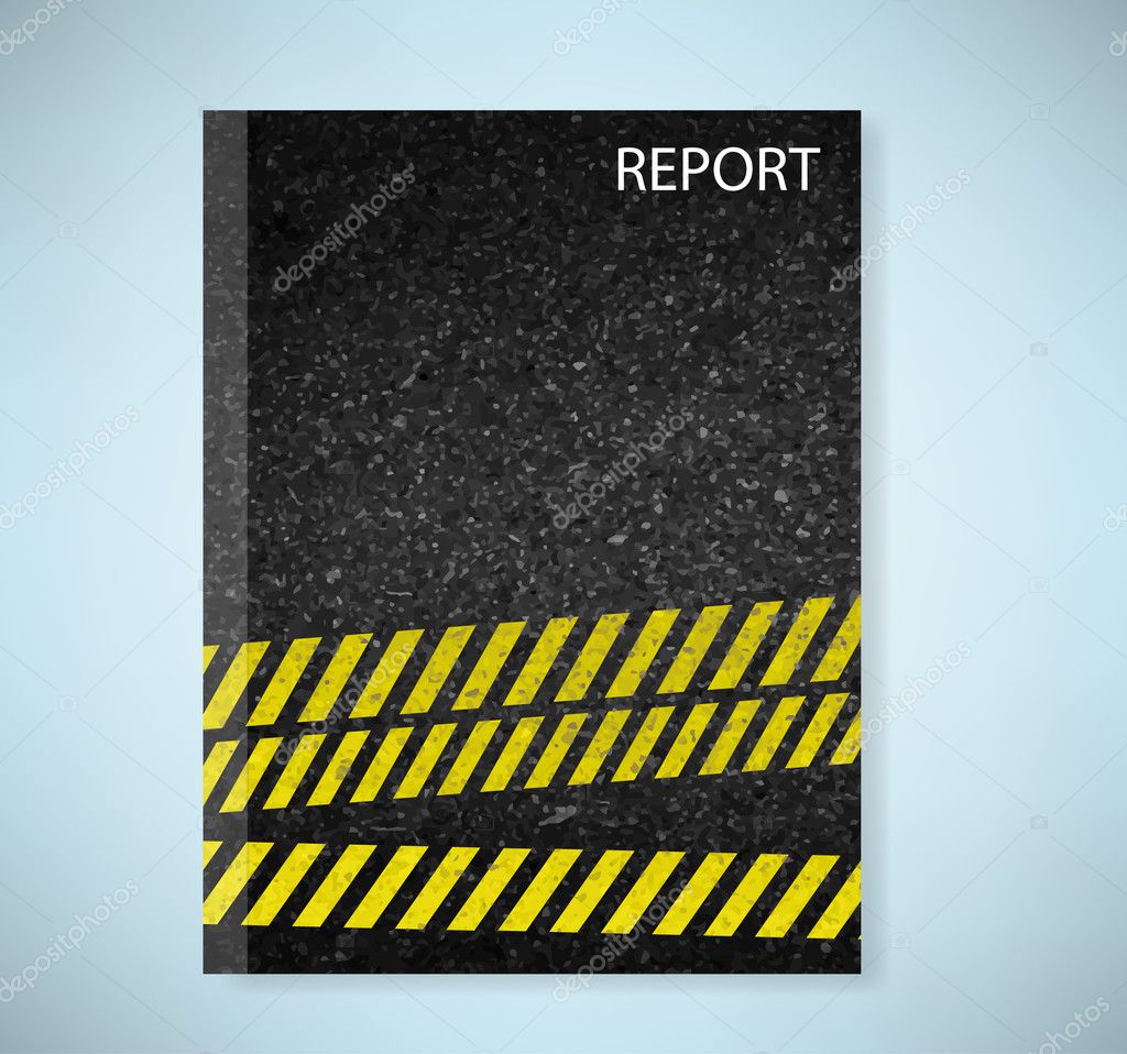 Report danger arrows on asphalt texture. illustration — Stock Photo ...