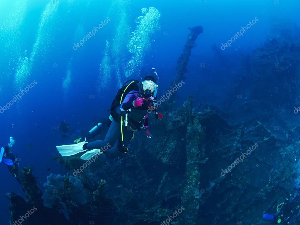 Scuba diver with coral Stock Photo by ©para827 84587458