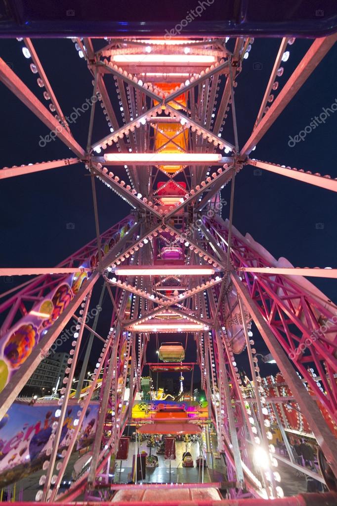 Fun Fair Carnival Luna Park panoramic wheel — Stock Photo © izanbar ...