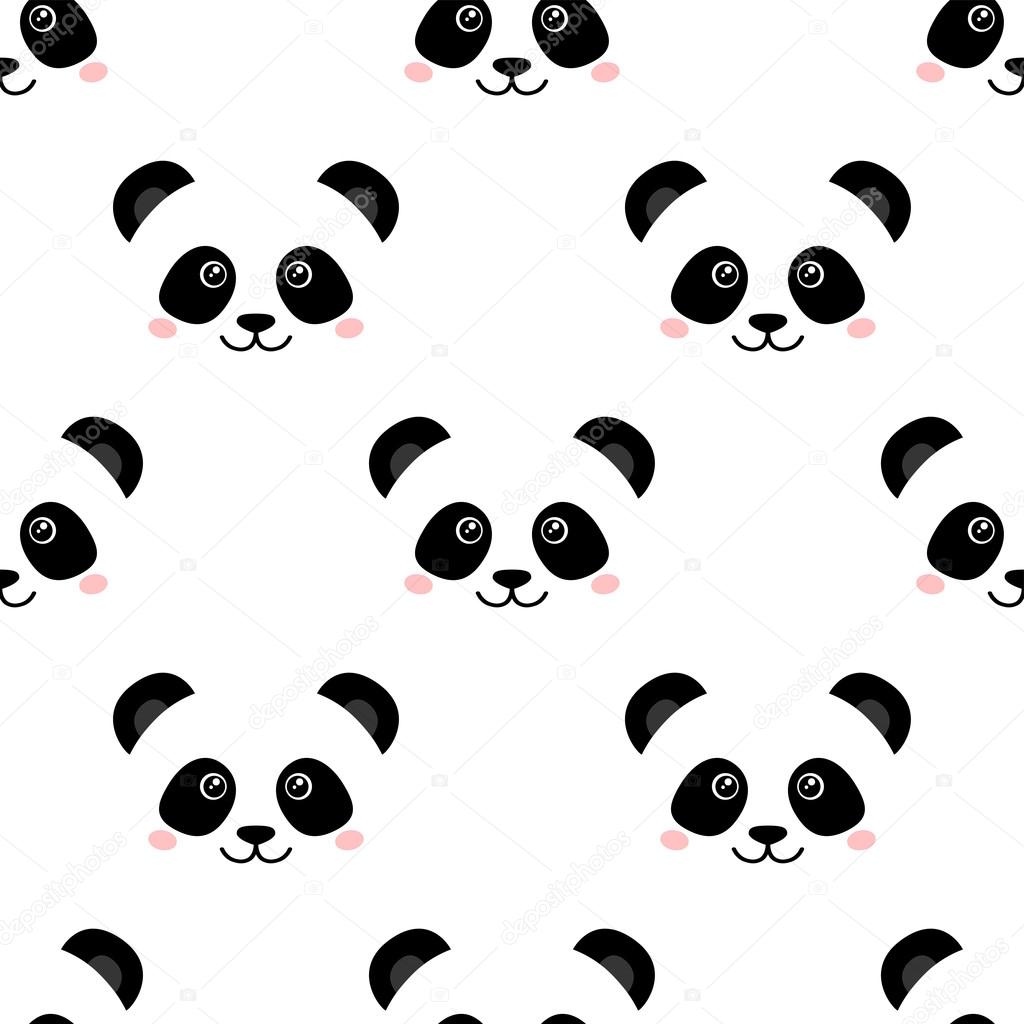 Linda cara de panda . vector, gráfico vectorial © El4anes imagen #102910998