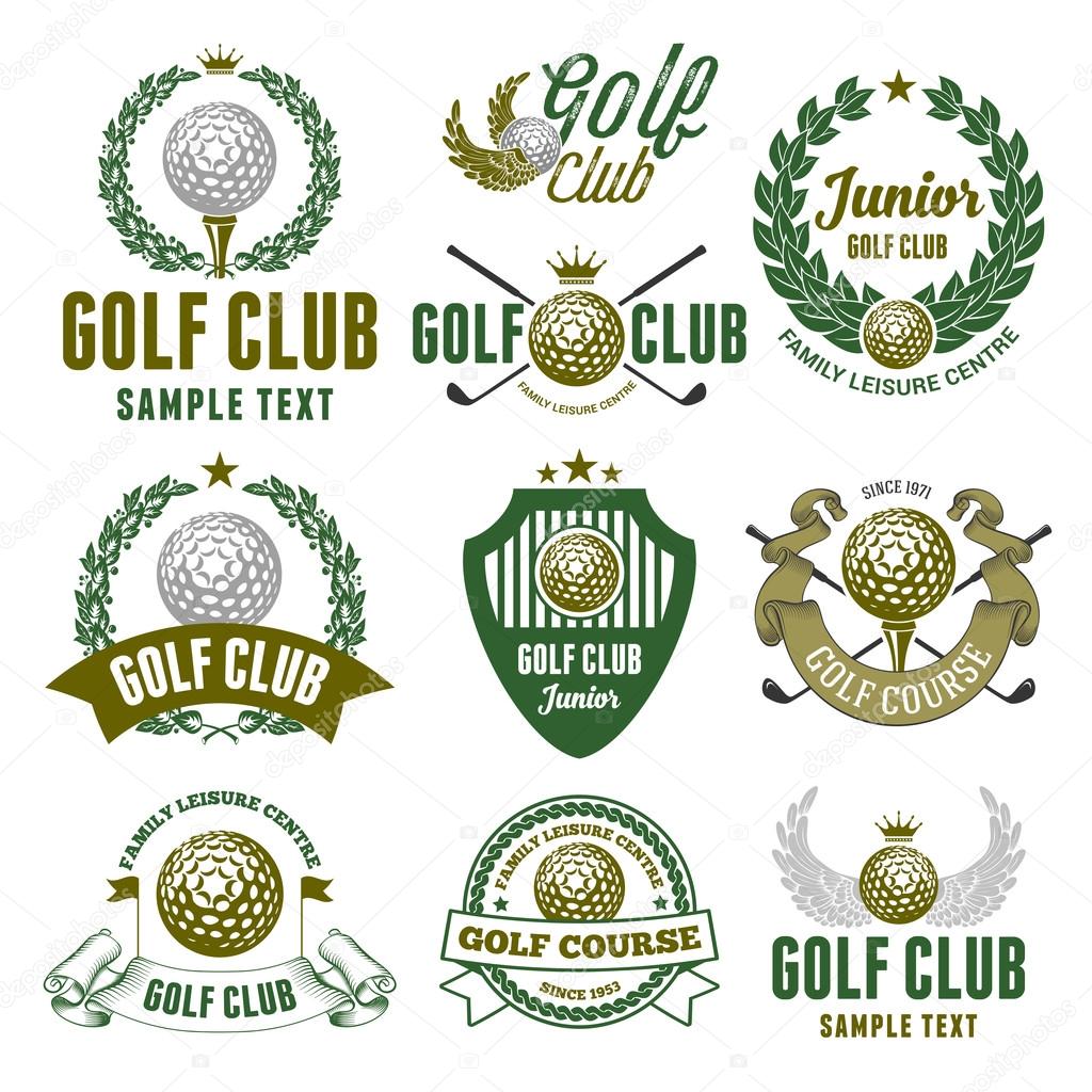 Golf Club Emblems, Logos and Emblems Stock Vector Image by ©Pazhyna ...