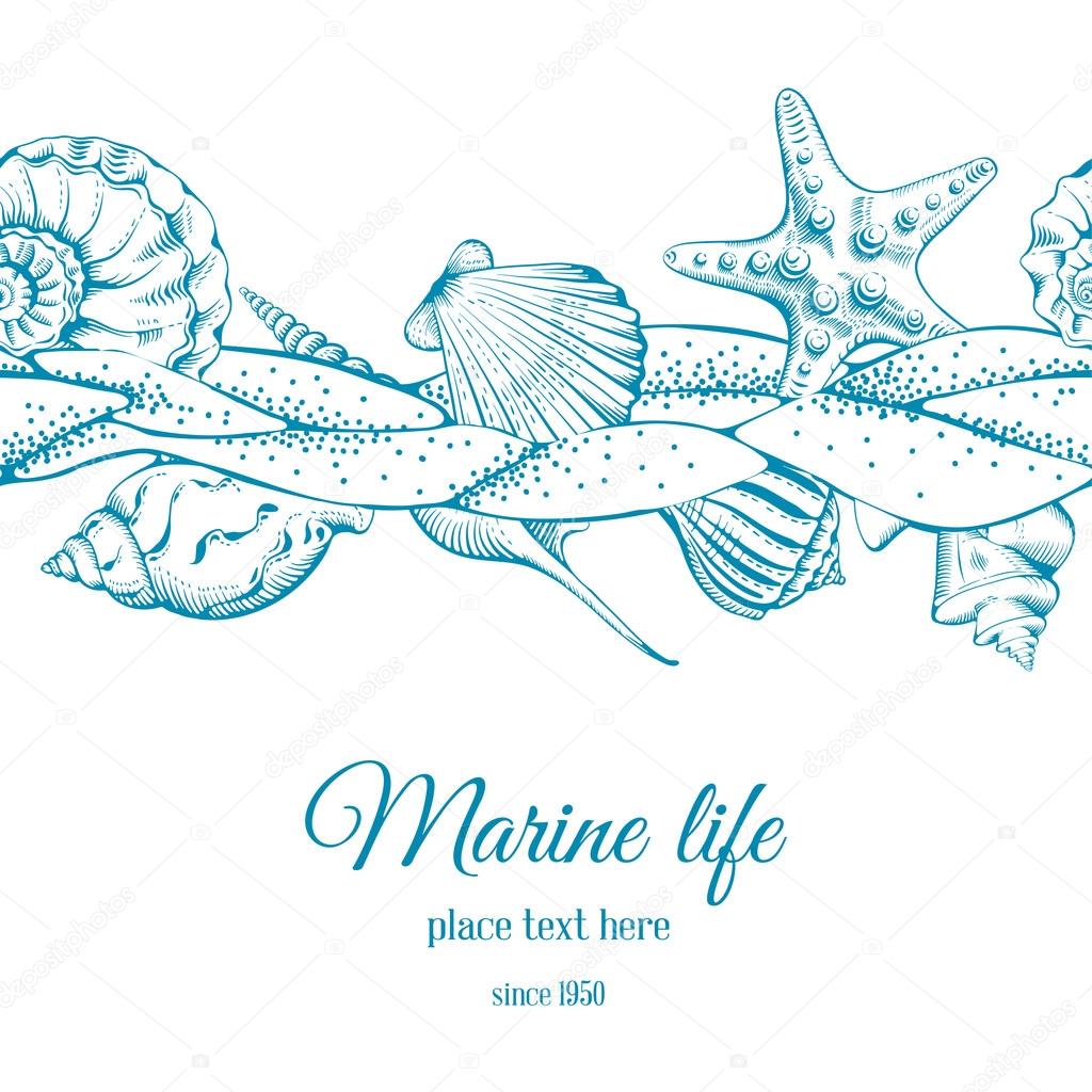 Tema Laut Vektor Stok oleh ©Pazhyna 73487227