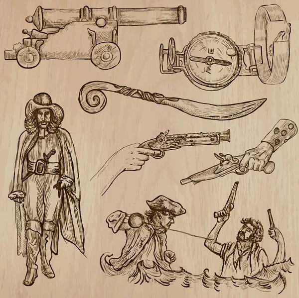 Pirates - an hand drawn vector pack no.12 Stock Vector Image by ©kuco ...