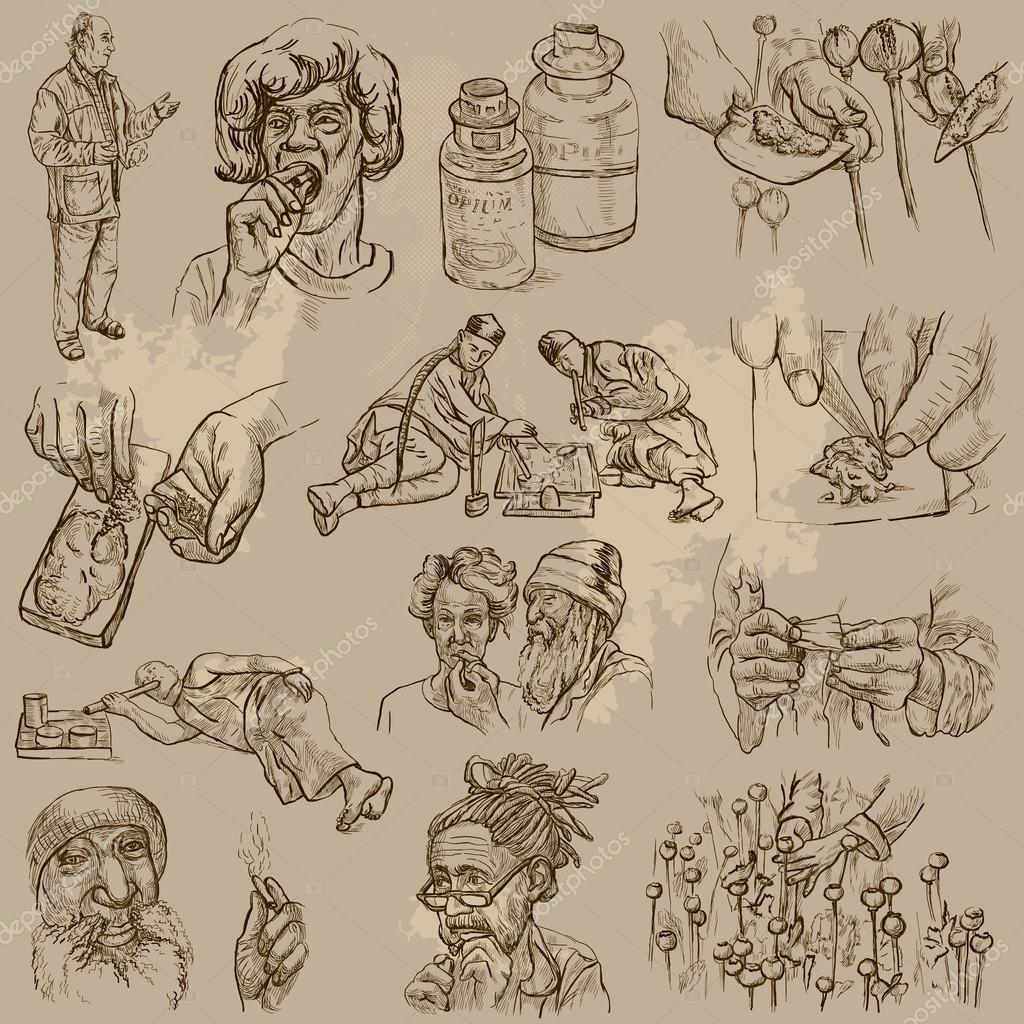 Drugs - hand drawn vector Stock Vector Image by ©kuco #61329797