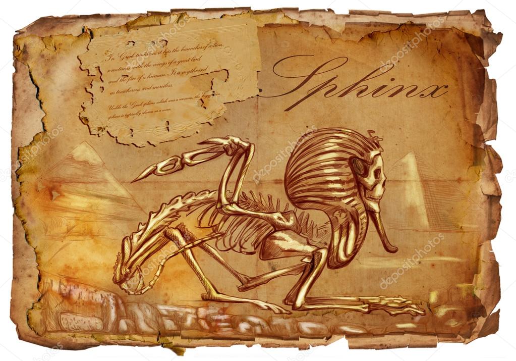 Legendary animals and monsters: SPHINX — Stock Photo © kuco #64468327