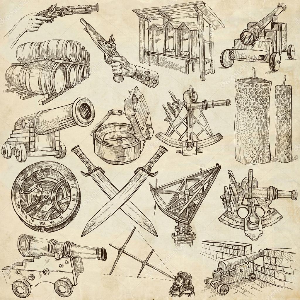 Objects - Hand drawings, Originals Stock Illustration by ©kuco #70447777