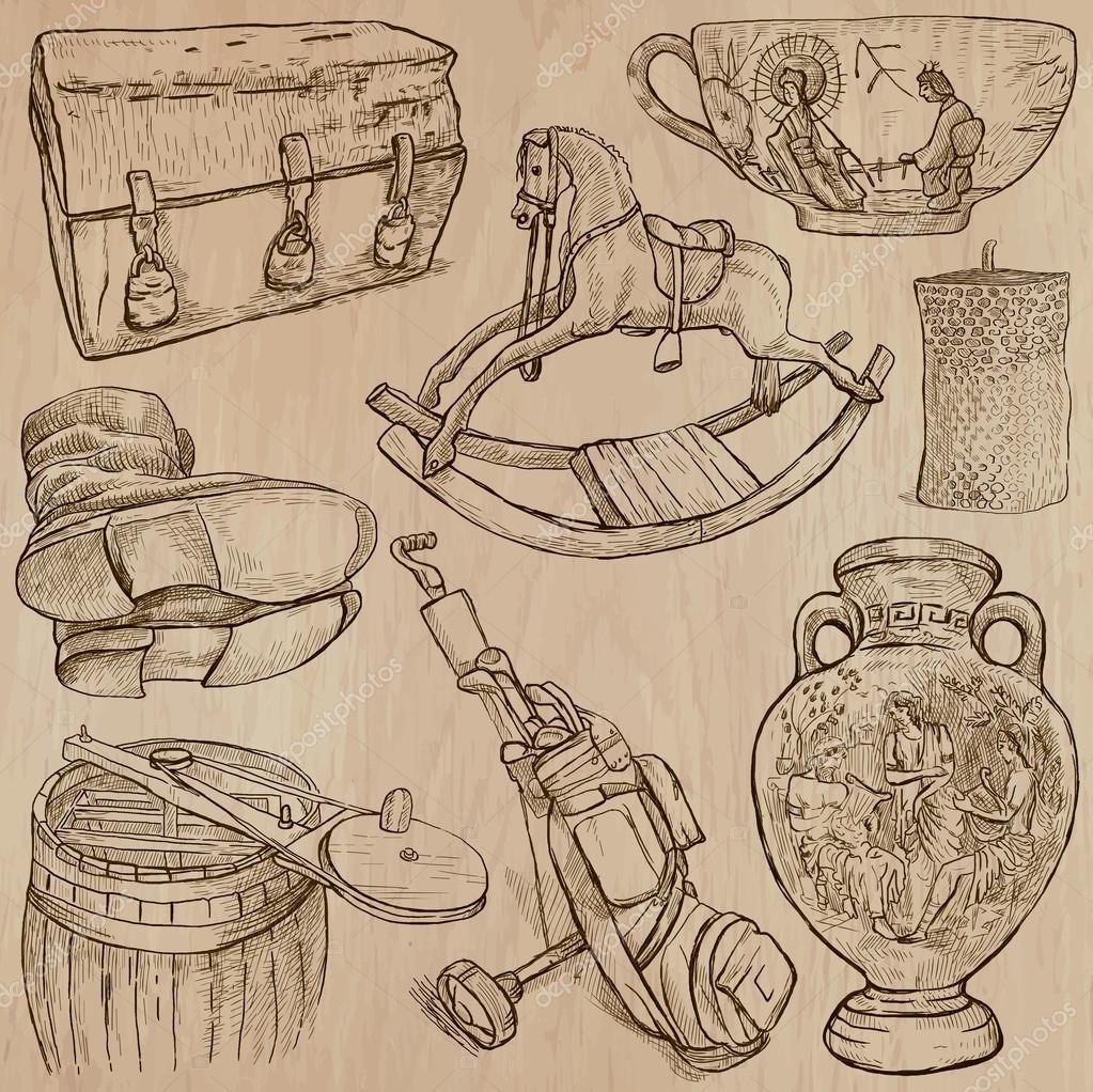 Objects - An hand drawn vectors. Converted Stock Vector by ©kuco 70935235