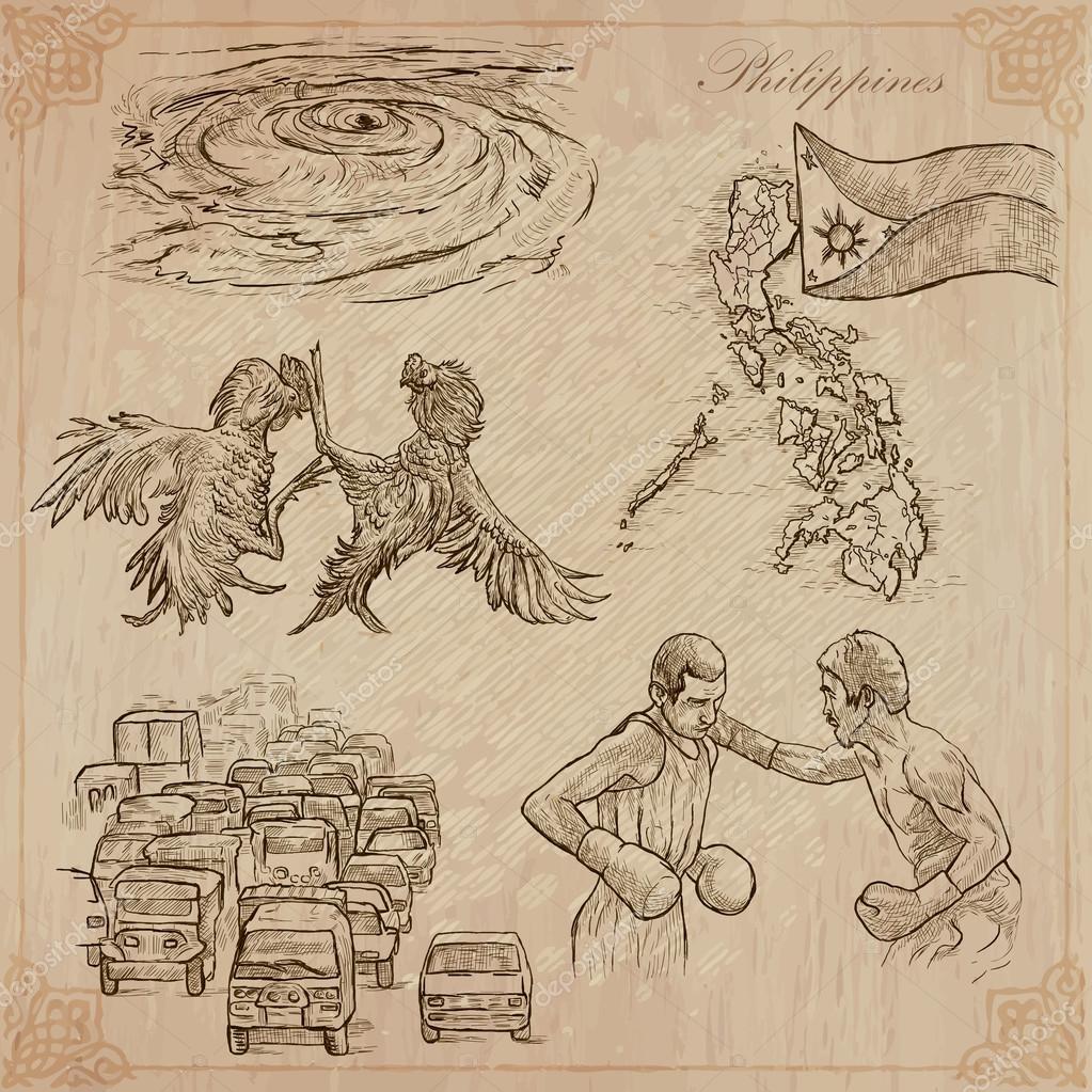 Philippines - An hand drawn vector pack Stock Vector Image by ©kuco ...