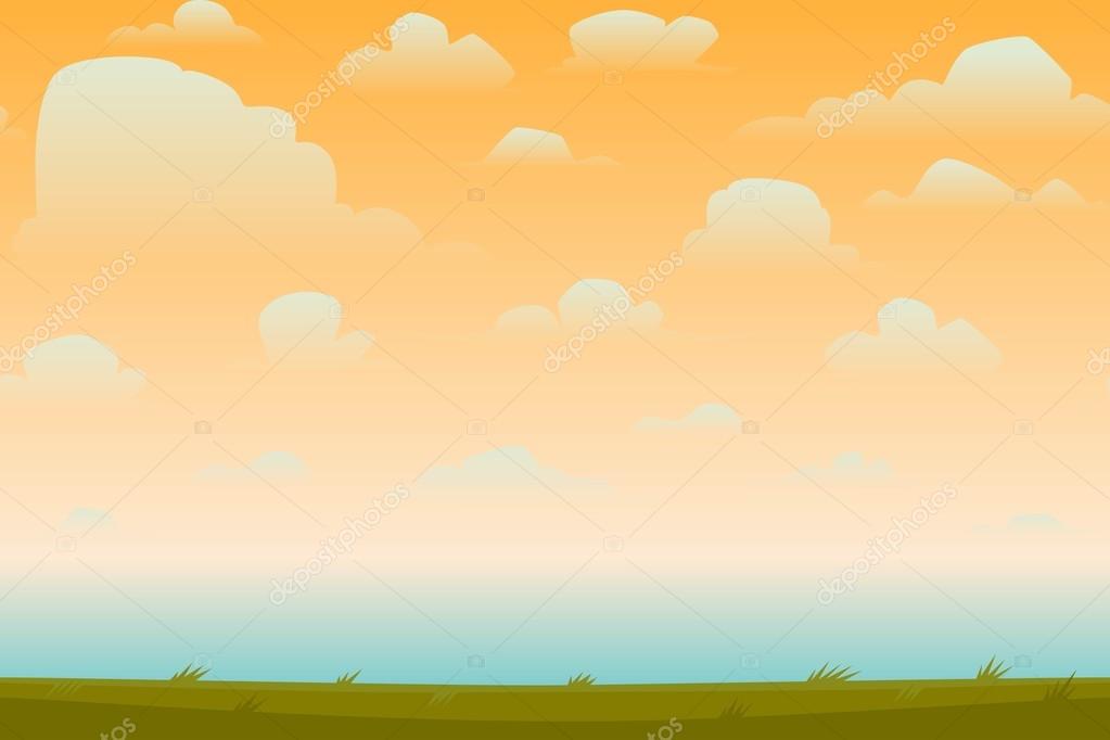 Cartoon nature seamless horizontal landscape Stock Vector Image by ...