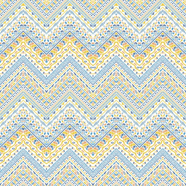 Vector african style chevron pattern with tribal motifs. — Stock Vector ...