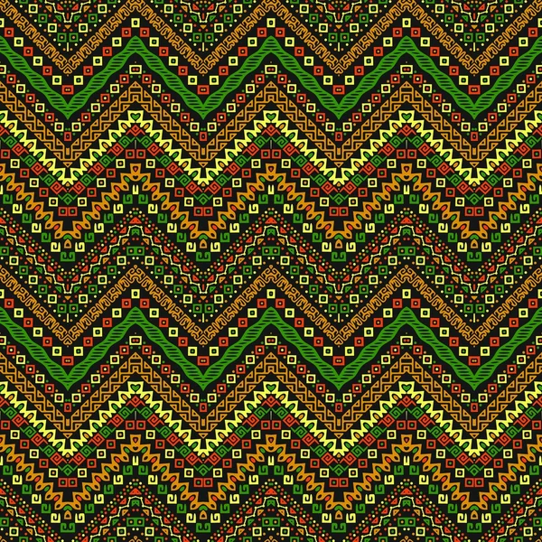 Vector african style chevron pattern with tribal motifs. — Stock Vector ...