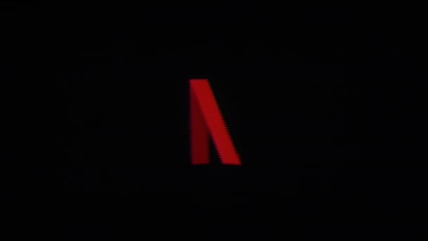 Netflix Intro Logo Animation Displayed Old Vintage Crt Cathode Ray ...