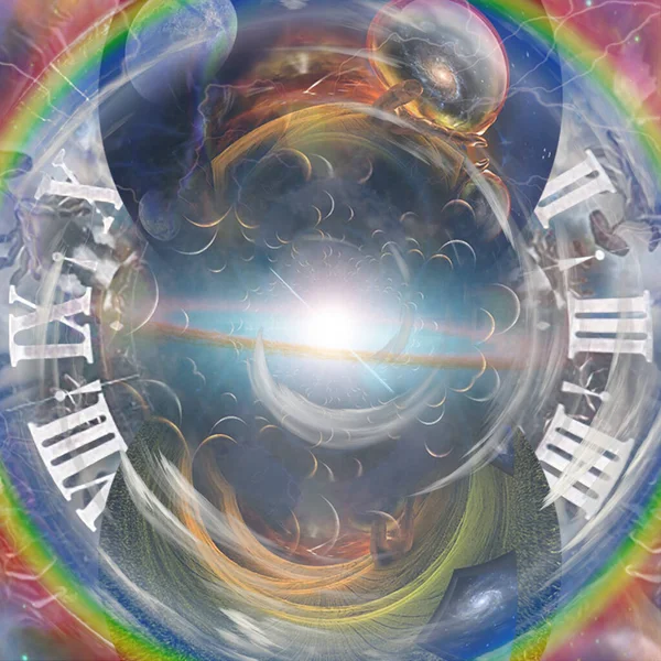 Vision through time and space. 3D rendering - Stock Image - Everypixel