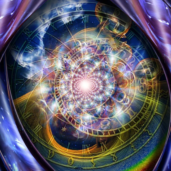 The space and time matter. 3D rendering - Stock Image - Everypixel