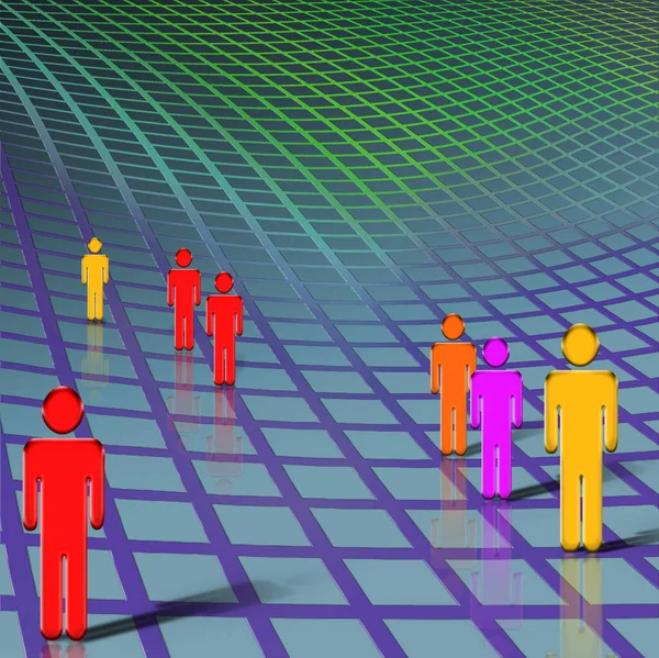 Success Possibility Group People Light Bulb Key Rendering Stock Photo ...