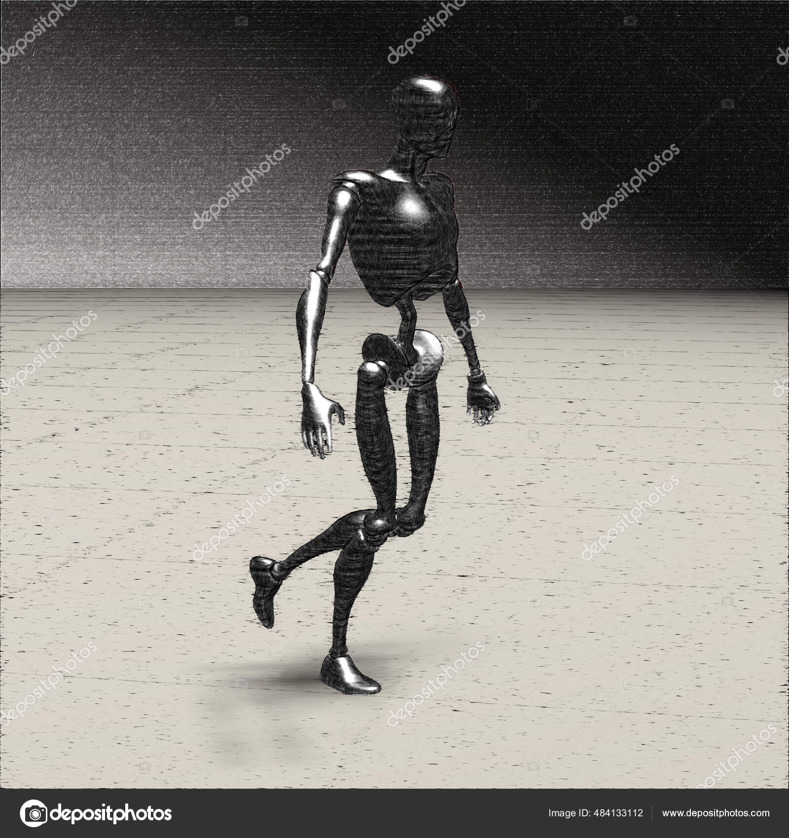 Droid Robot Rendering — Stock Photo © rolffimages #484133112