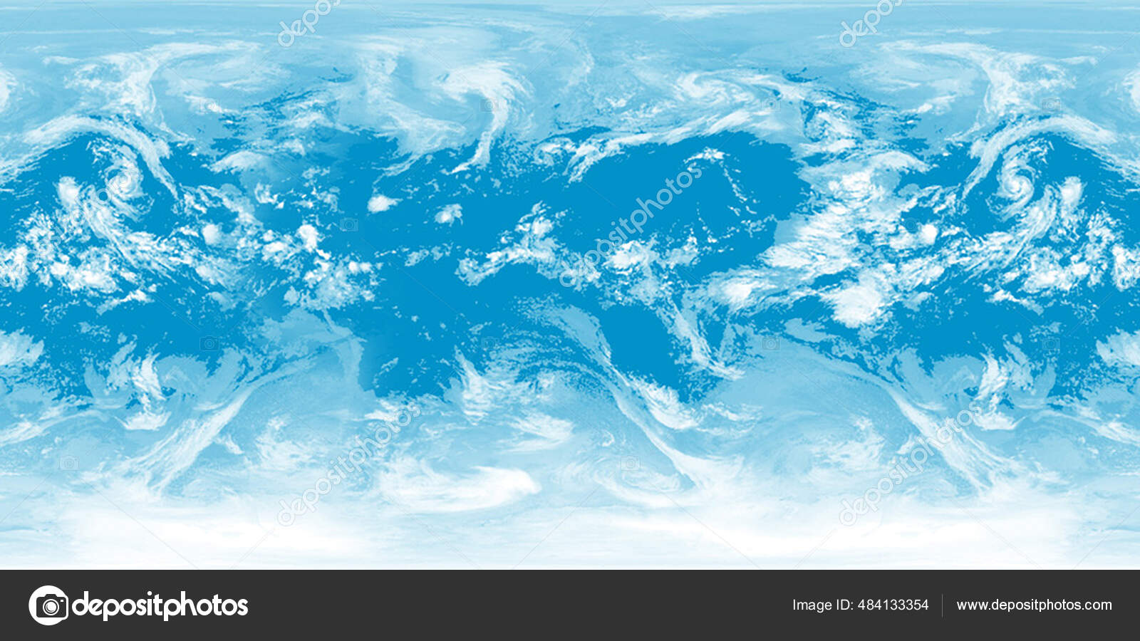 Mapa Nubes Tierra Renderizado — Foto de stock #484133354 © rolffimages